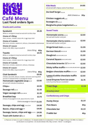 Food and drink | High Rise NI